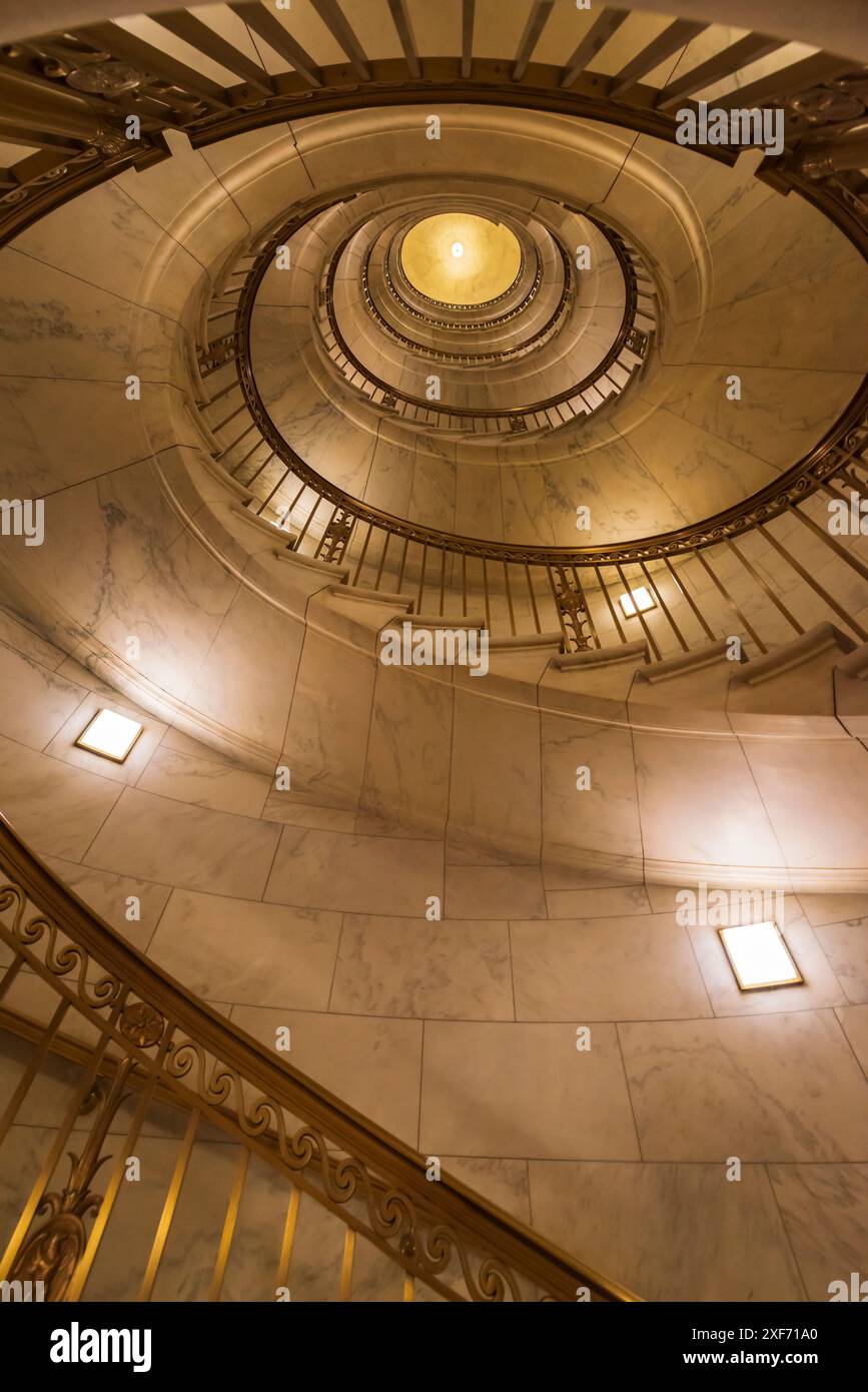 Spiral staircase in the Supreme Court Building, Washington, D.C, USA ...