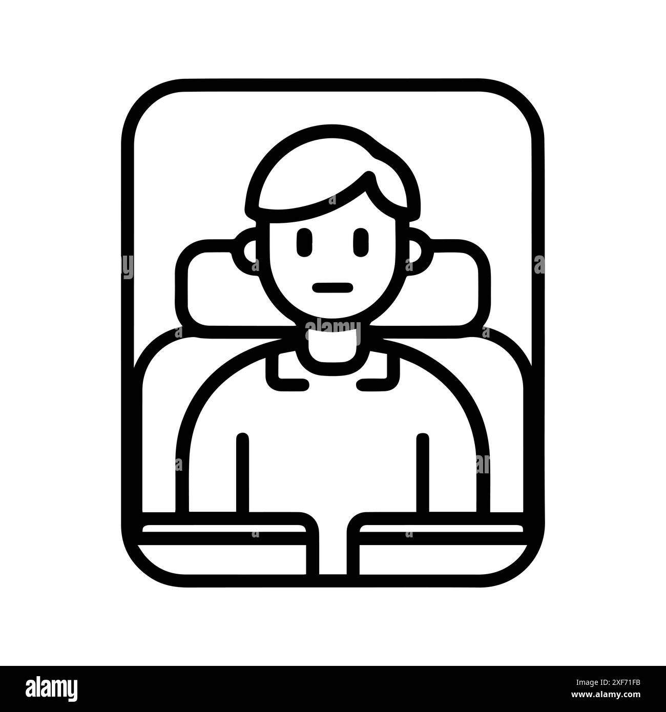 passenger icon or modern line symbol. Vector line art and icon design ...