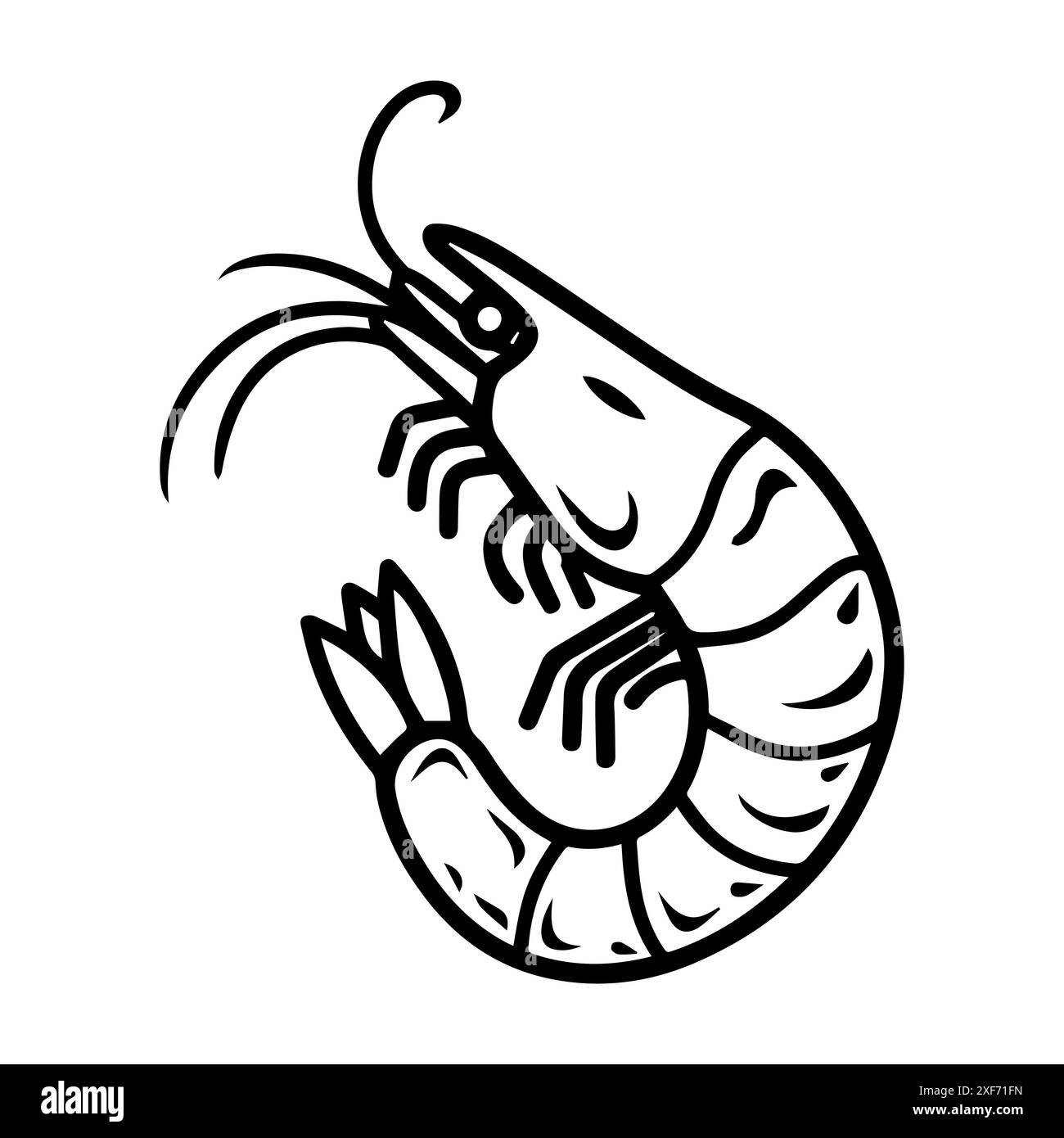 Cartoon illustration cartoon crayfish outline hi-res stock photography ...