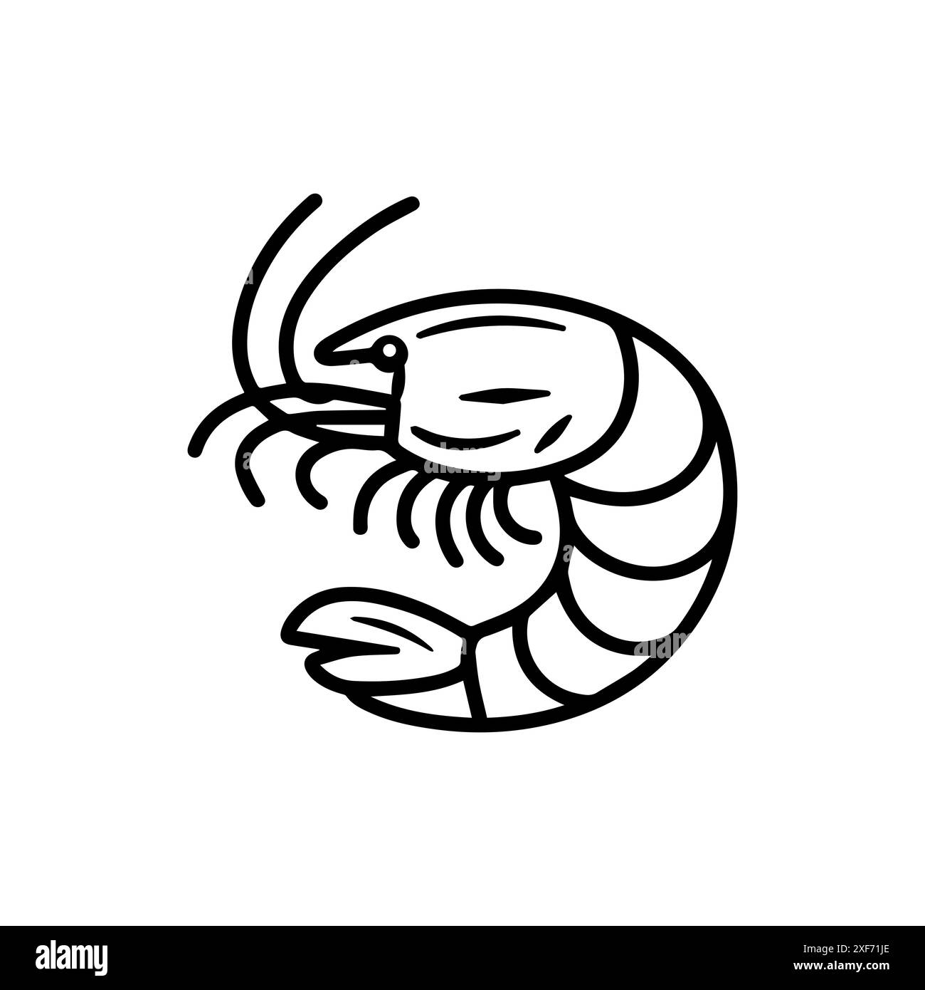 Cartoon illustration cartoon crayfish outline hi-res stock photography ...