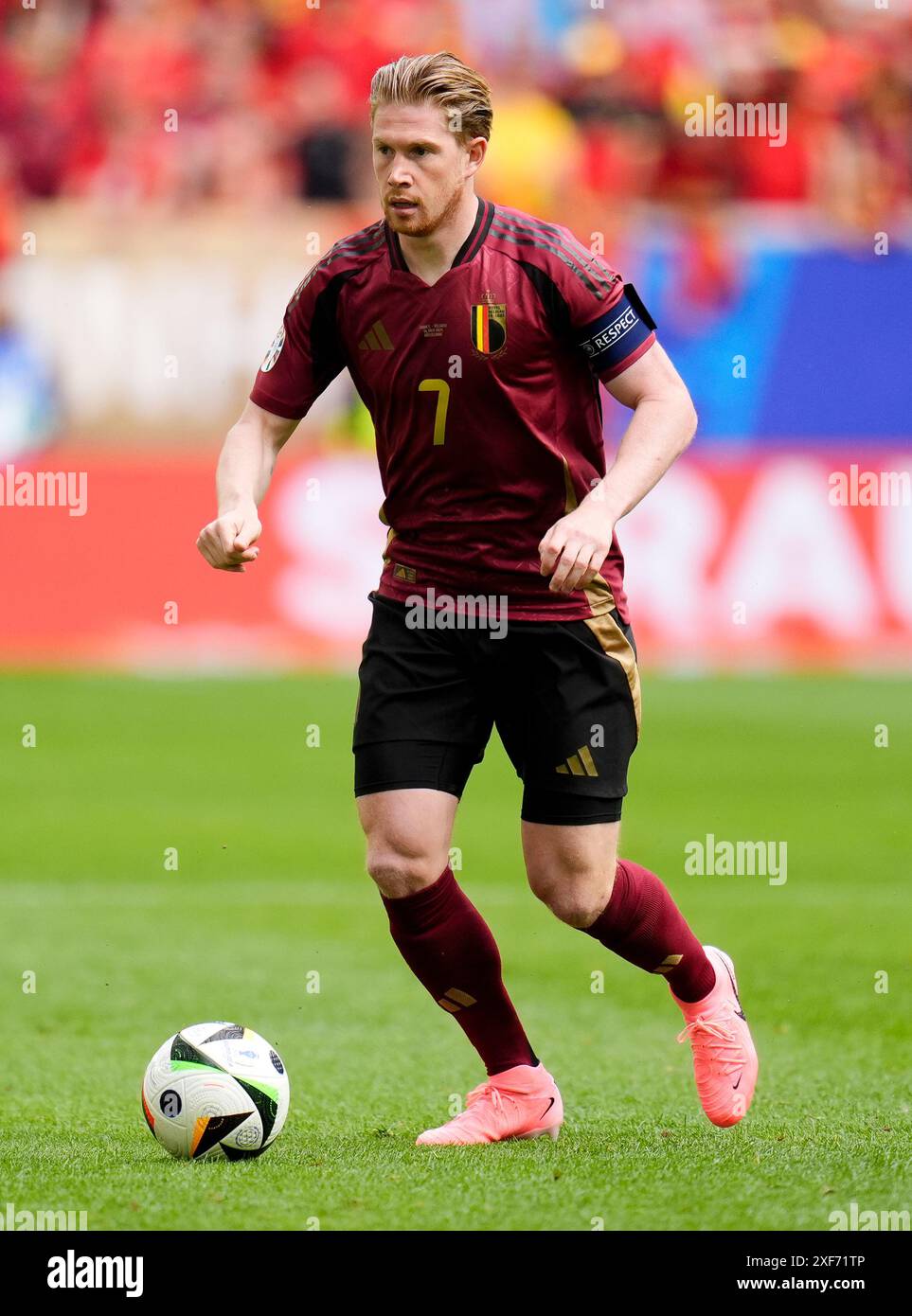 Belgium's Kevin De Bruyne during the UEFA Euro 2024, round of 16 match ...