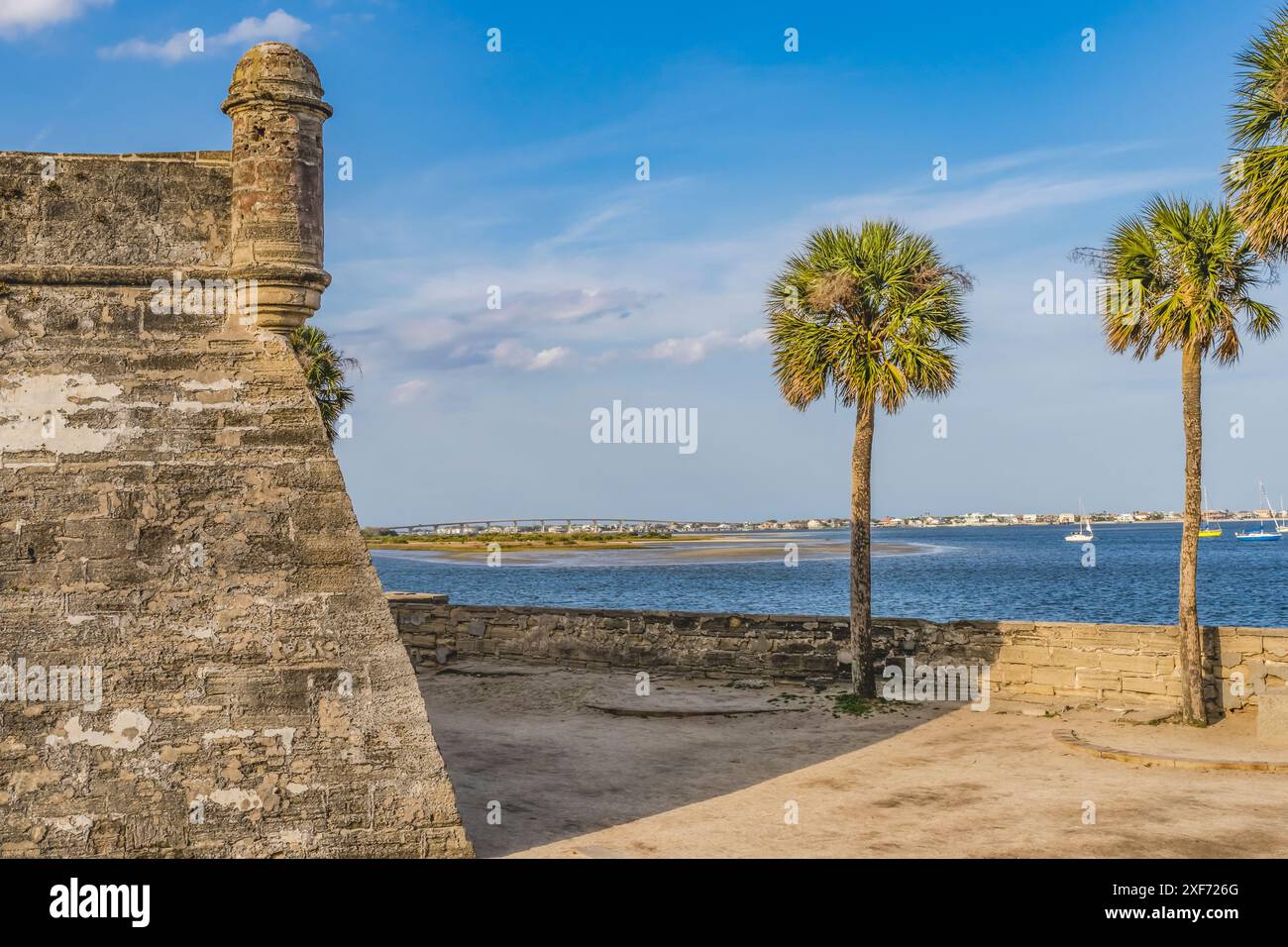 Castillo de San Marco, St. Augustine, Florida. Fort was built by the ...