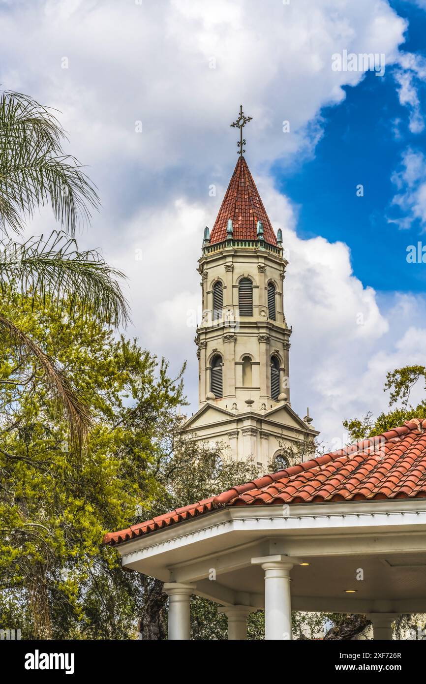 Bell tower Cathedral of Saint Augustine Central Park Saint Augustine ...