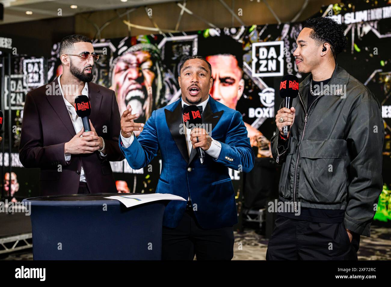 LONDON, UNITED KINGDOM. 01 Jul, 2024. Anthony Taylor (centre) and SILM ...