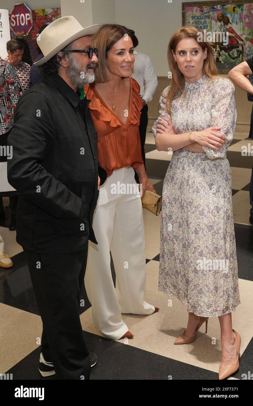 (left to right) Mr Brainwash, Natalie Pinkham and Princess Beatrice ...