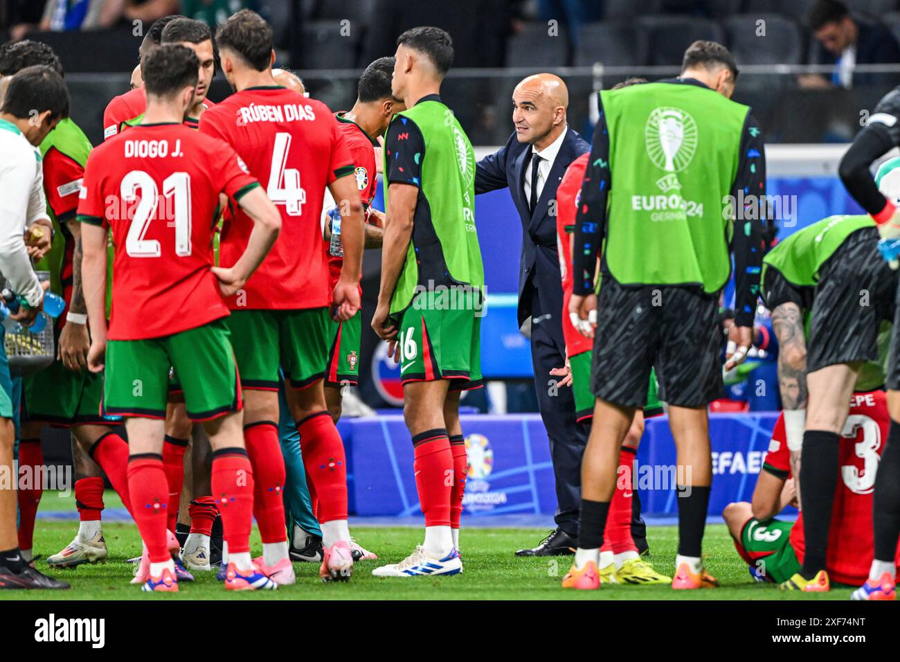 FRANKFURT - Portugal coach Roberto Martinez during the UEFA EURO 2024 ...