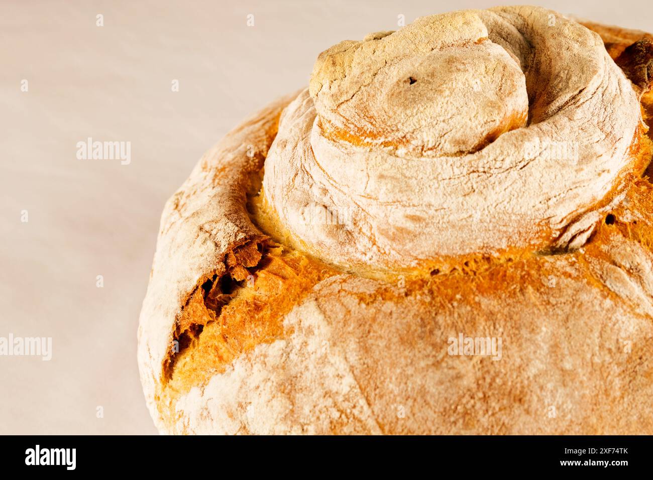 Kneading in the preparation of artisan bread and sweets. Made by expert ...