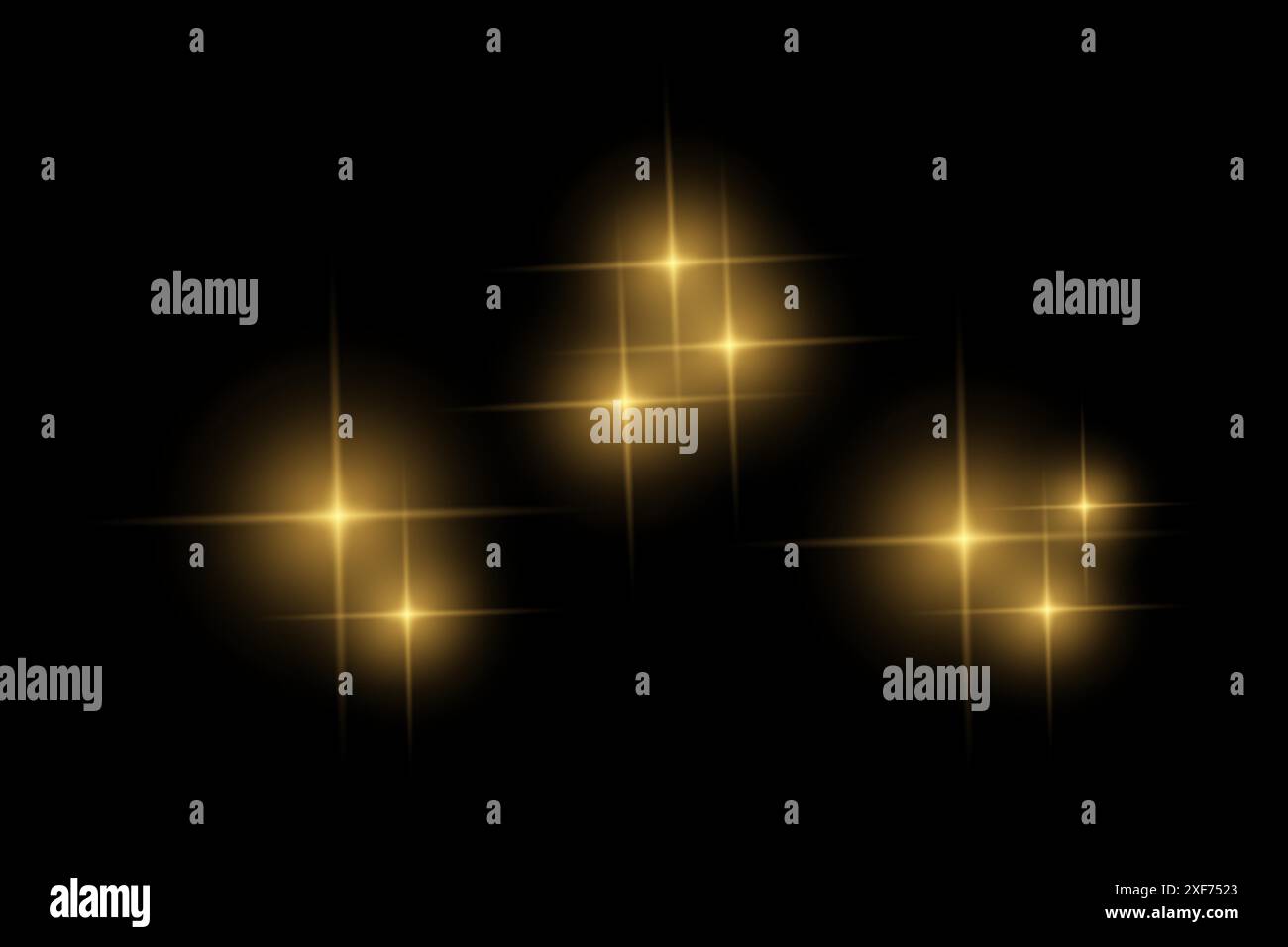 Golden sparkle lights, flashing lights, light effects, sunlight lens flare, glowing ray beams ...