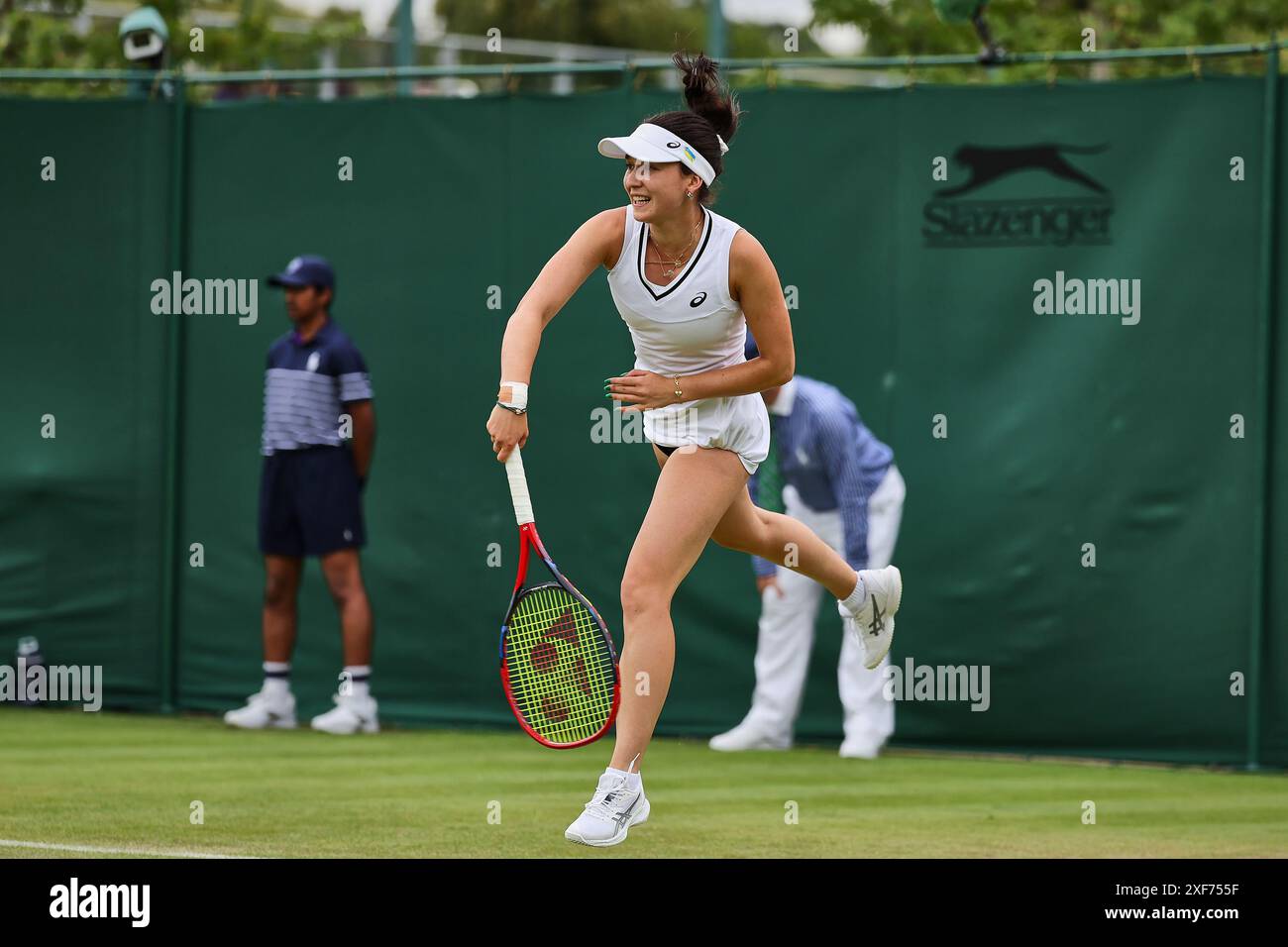 London, London, Great Britain. 1st July, 2024. Eva Lys (GER) serve during the The Championships ...