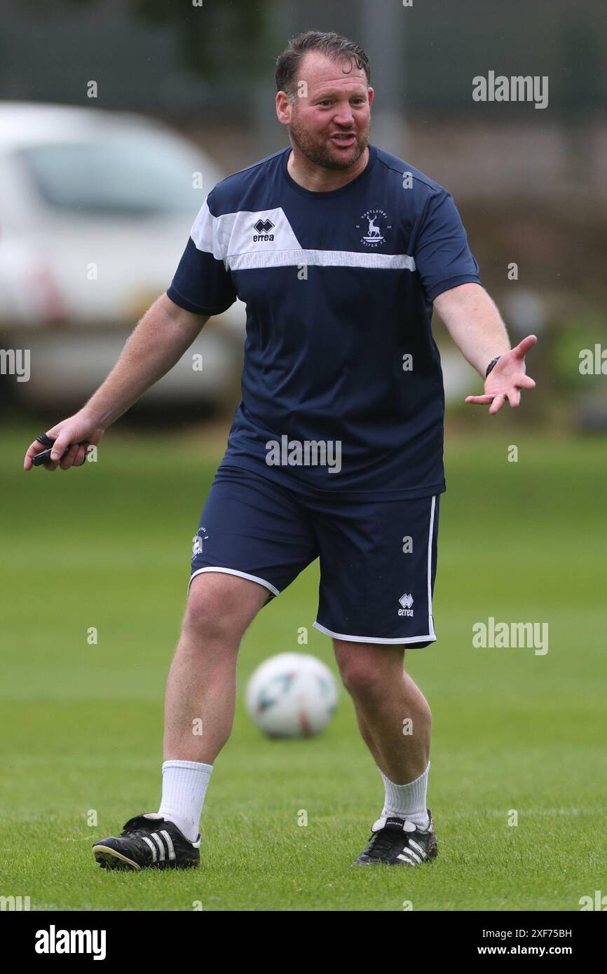 Maiden Castle, Durham City on Monday 1st July 2024. Hartlepool United ...