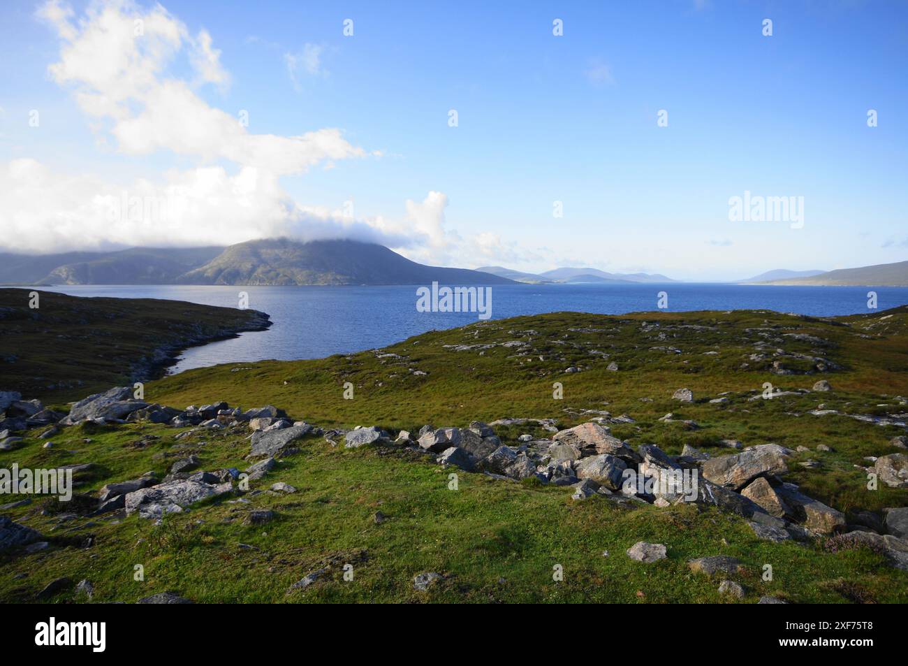 Loch Mhiabhaig which is a branch off West Loch Tarbert on the Isle of ...