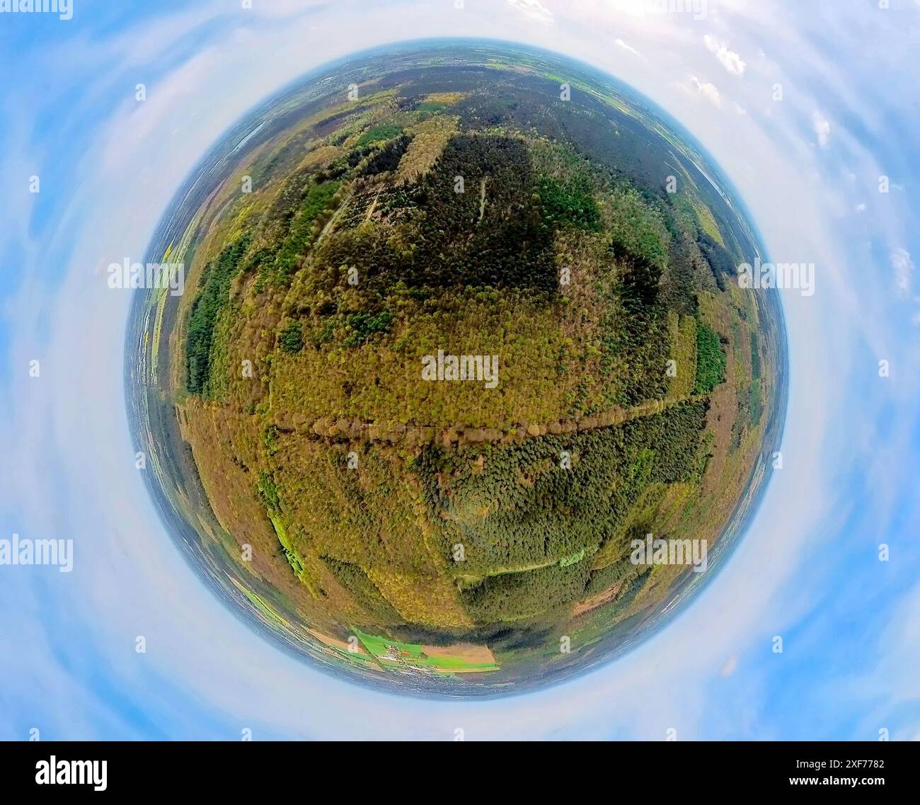 Aerial view, Reichswald Forest War Cemetery, British military cemetery ...