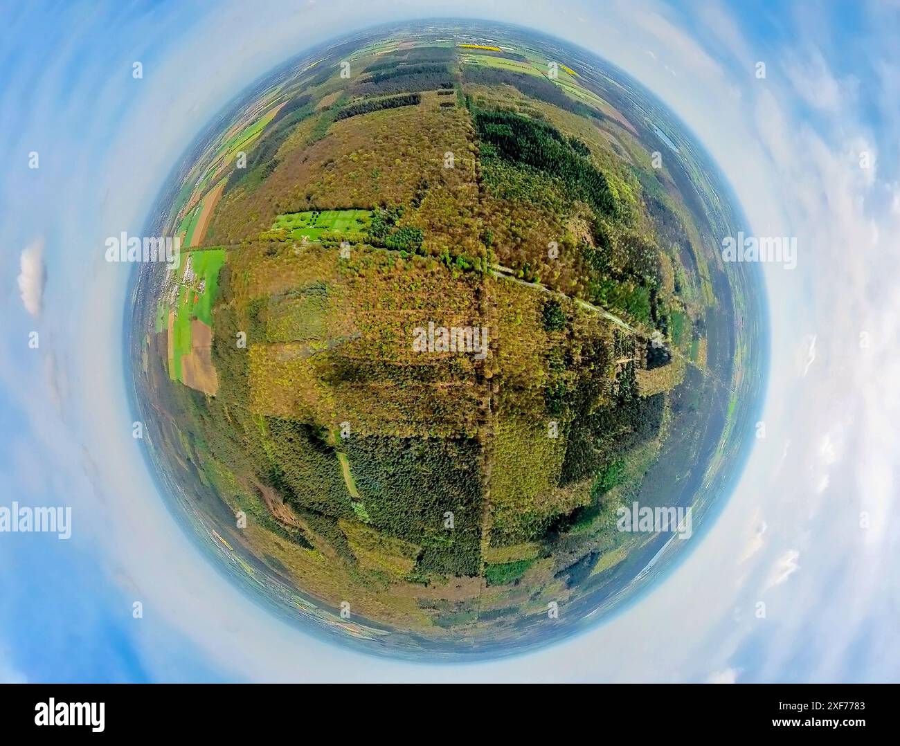 Aerial view, Reichswald Forest War Cemetery, British military cemetery ...