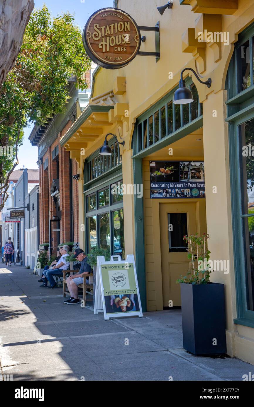 Point Reyes Station is on Highway One in Marin County, California Stock ...