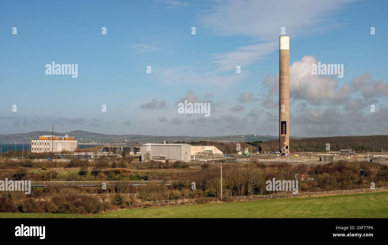 Site of the Anglesey Aluminium smelter plant in Holyhead before the ...
