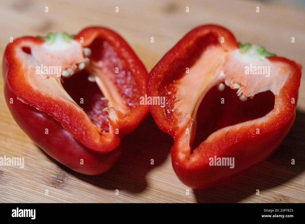 Bell peppers cut in half hi-res stock photography and images - Alamy