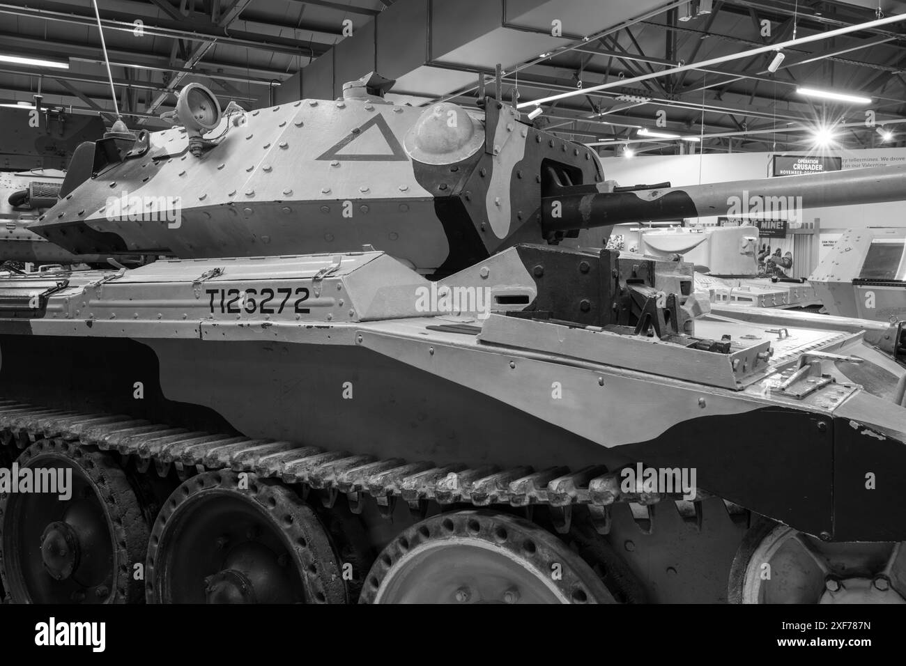 Bovington.Dorset.United Kingdom.February 25th 2024.A Crusader 3 tank ...