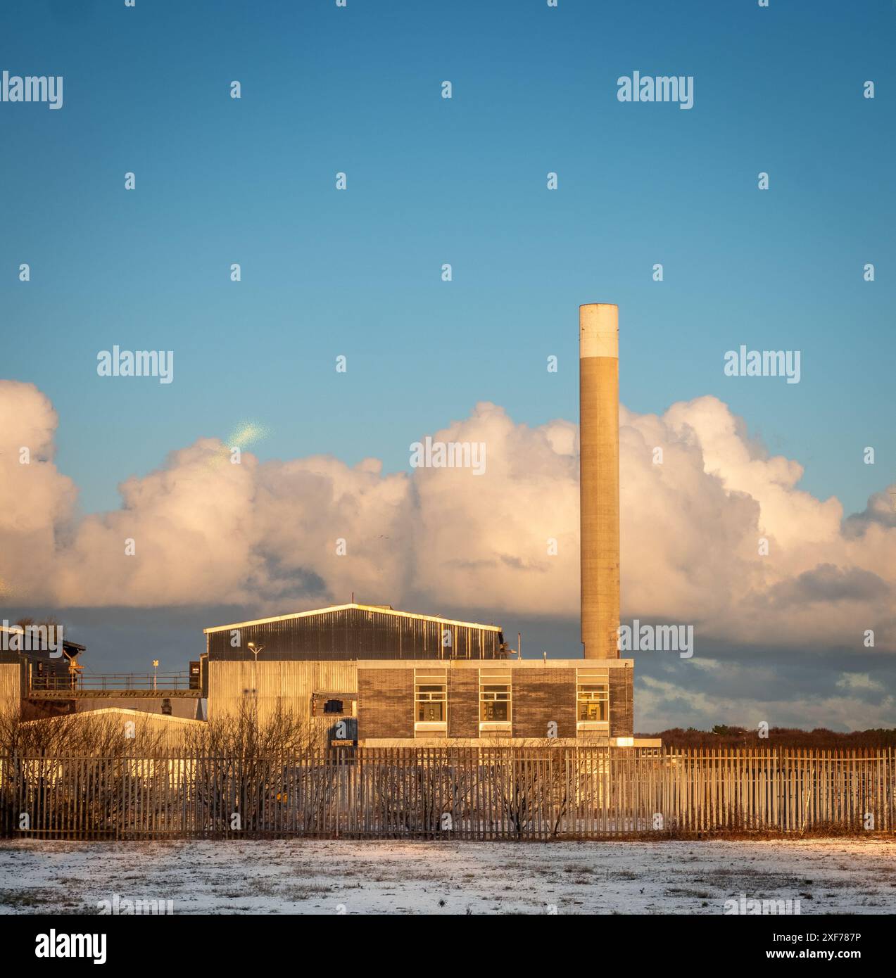Site of the Anglesey Aluminium smelter plant in Holyhead before the ...