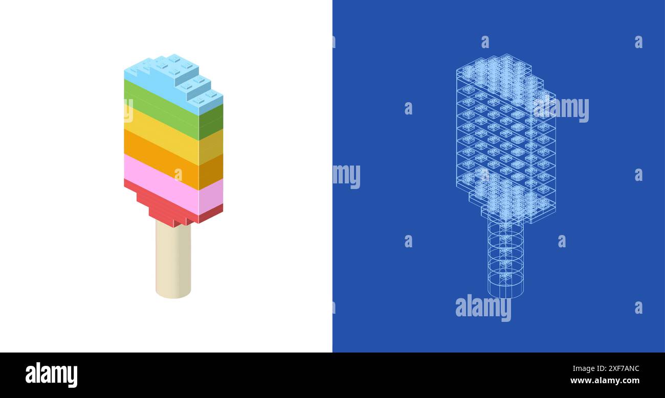 Ice cream project for printing and design. Vector Stock Vector Image ...