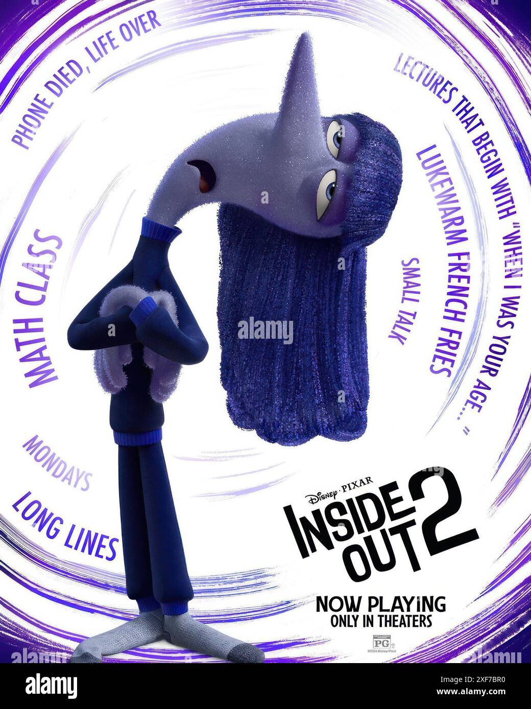 INSIDE OUT 2, US character poster, Ennui (voice: Adele Exarchopoulos), 2024. © Walt Disney ...