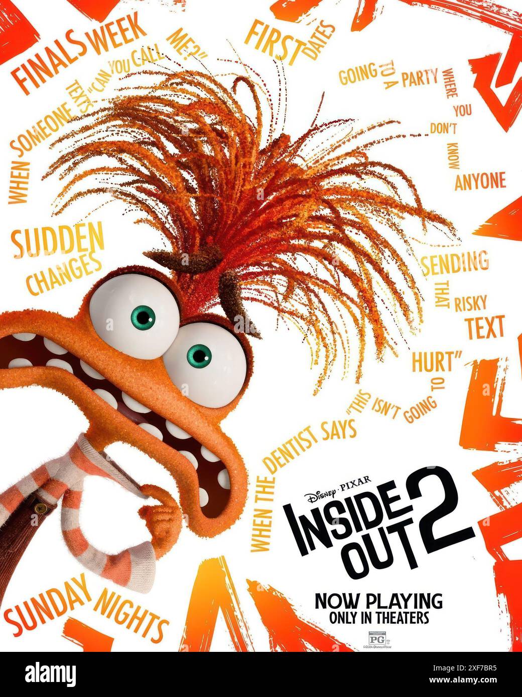 INSIDE OUT 2, US character poster, Anxiety (voice: Maya Hawke), 2024 ...