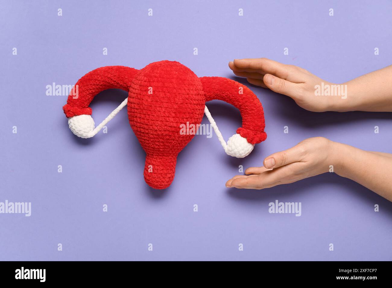 Female hands paper uterus hi-res stock photography and images - Alamy