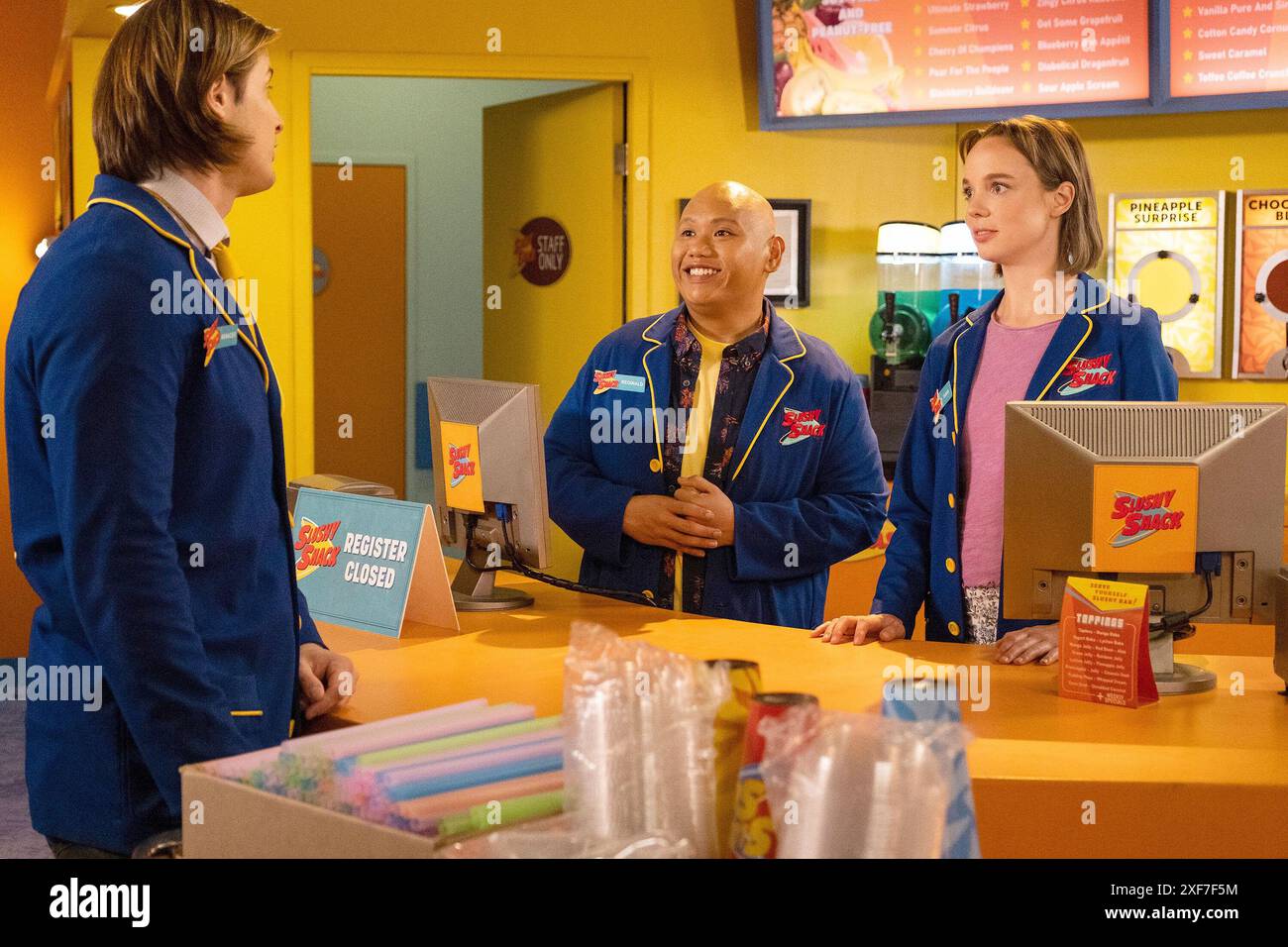 REGINALD THE VAMPIRE, from left: Aren Buchholz, Jacob Batalon, Em Haine ...