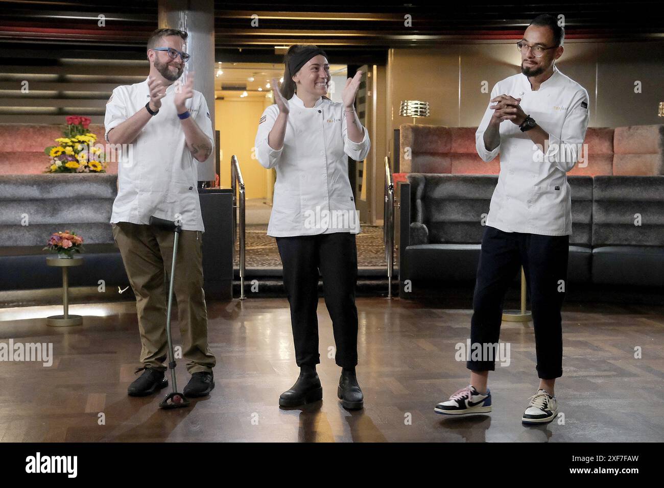 TOP CHEF, from left: contestants Daniel Jacobs, Savannah Miller, Danny ...
