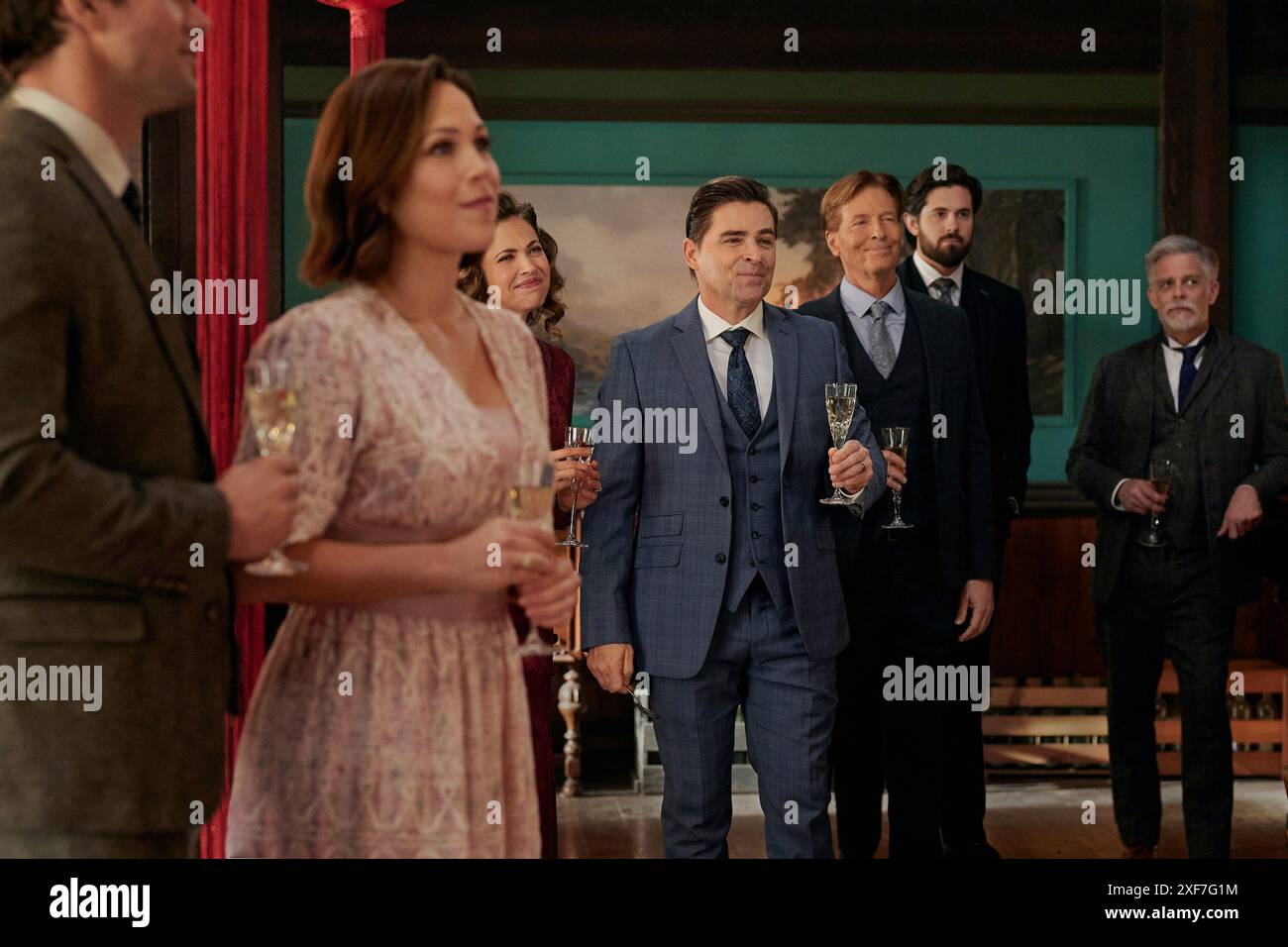 WHEN CALLS THE HEART, from left: Kevin McGarry, Erin Krakow, Pascale ...