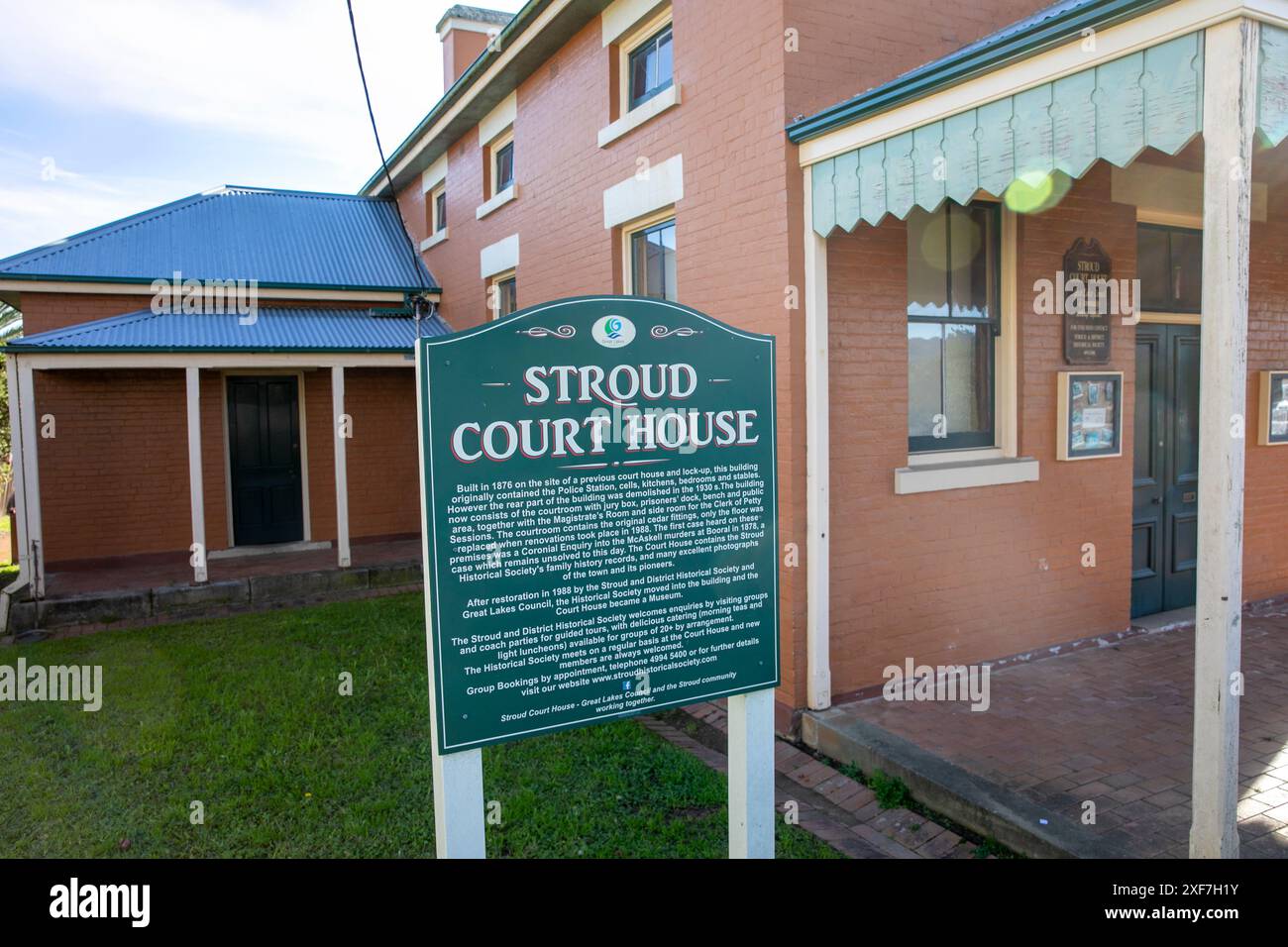 Stroud historic court house building and museum, built in 1877 by AACo ...
