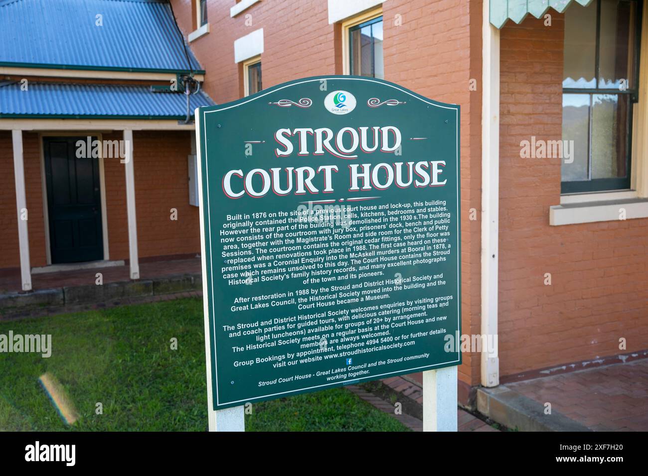 Stroud historic court house building and museum, built in 1877 by AACo ...