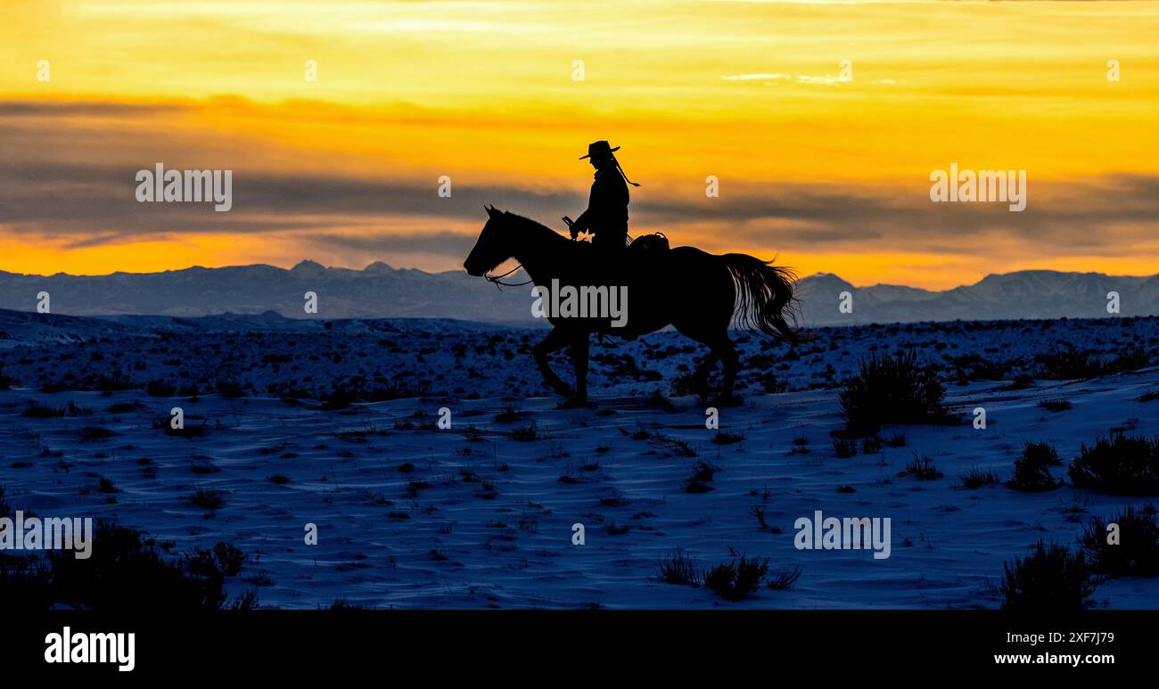 USA, Wyoming, Shell. Hideout Ranch, Big Horn Mountain Range Stock Photo ...