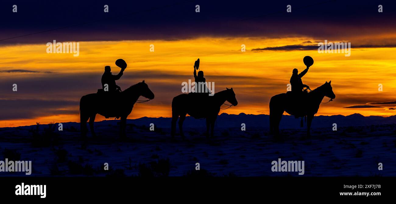USA, Wyoming, Shell. Hideout Ranch, Big Horn Mountain Range Stock Photo ...
