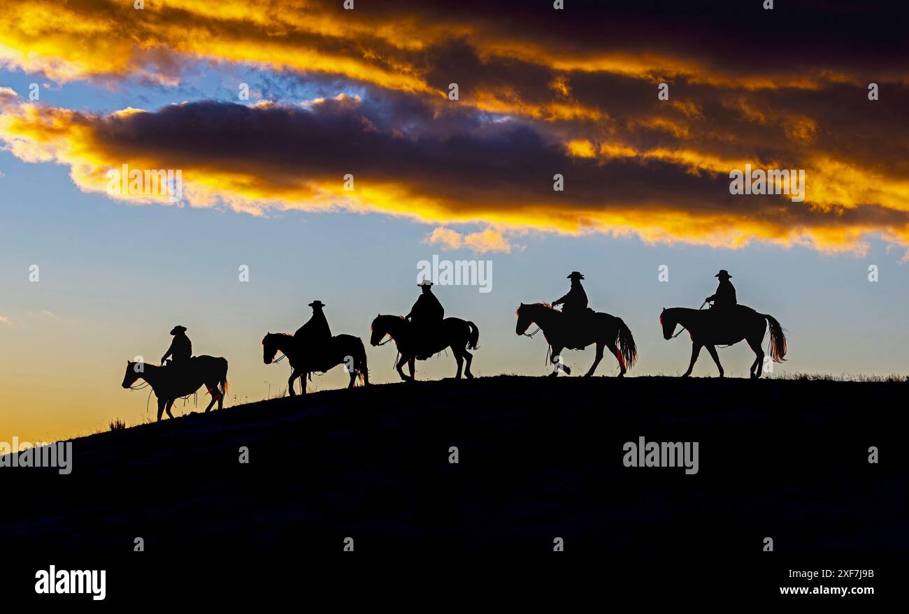 USA, Wyoming, Shell. Hideout Ranch, Big Horn Mountain Range Stock Photo ...