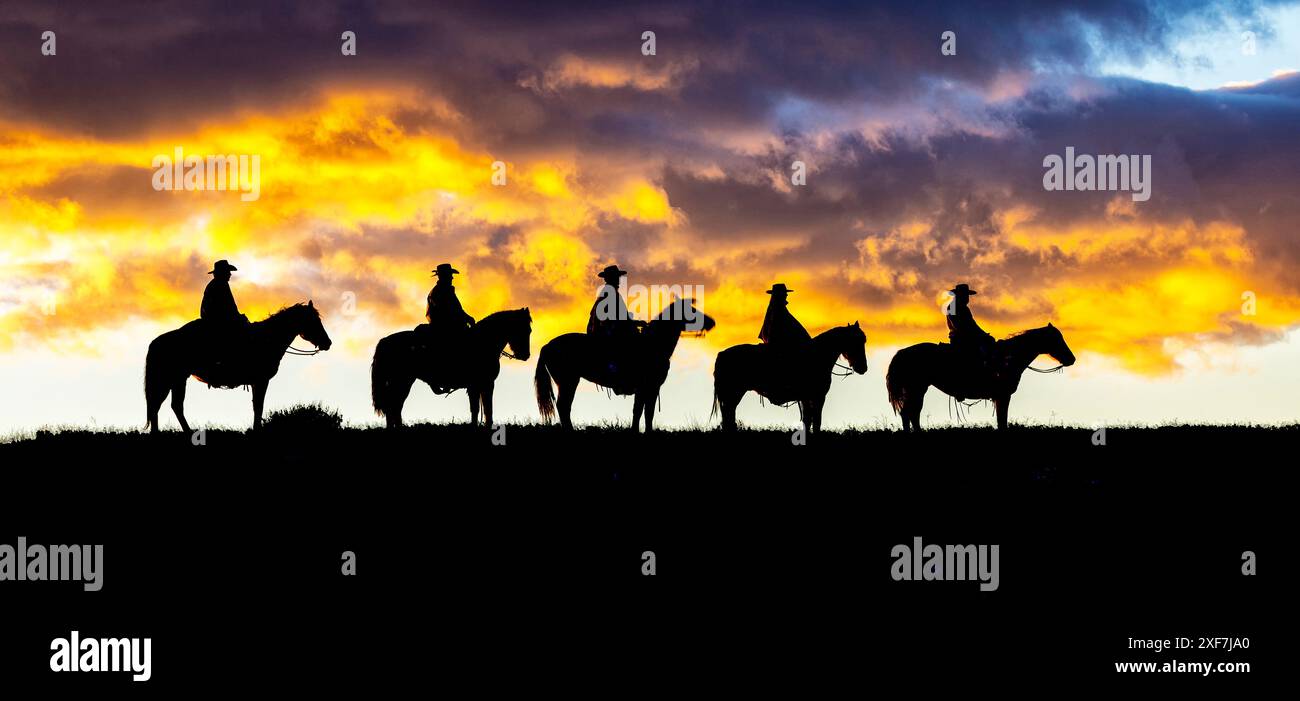 USA, Wyoming, Shell. Hideout Ranch, Big Horn Mountain Range Stock Photo ...