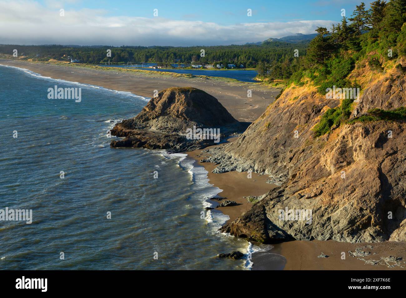 Agate Beach from Headland Trail, Port Orford Heads State Park, Oregon ...
