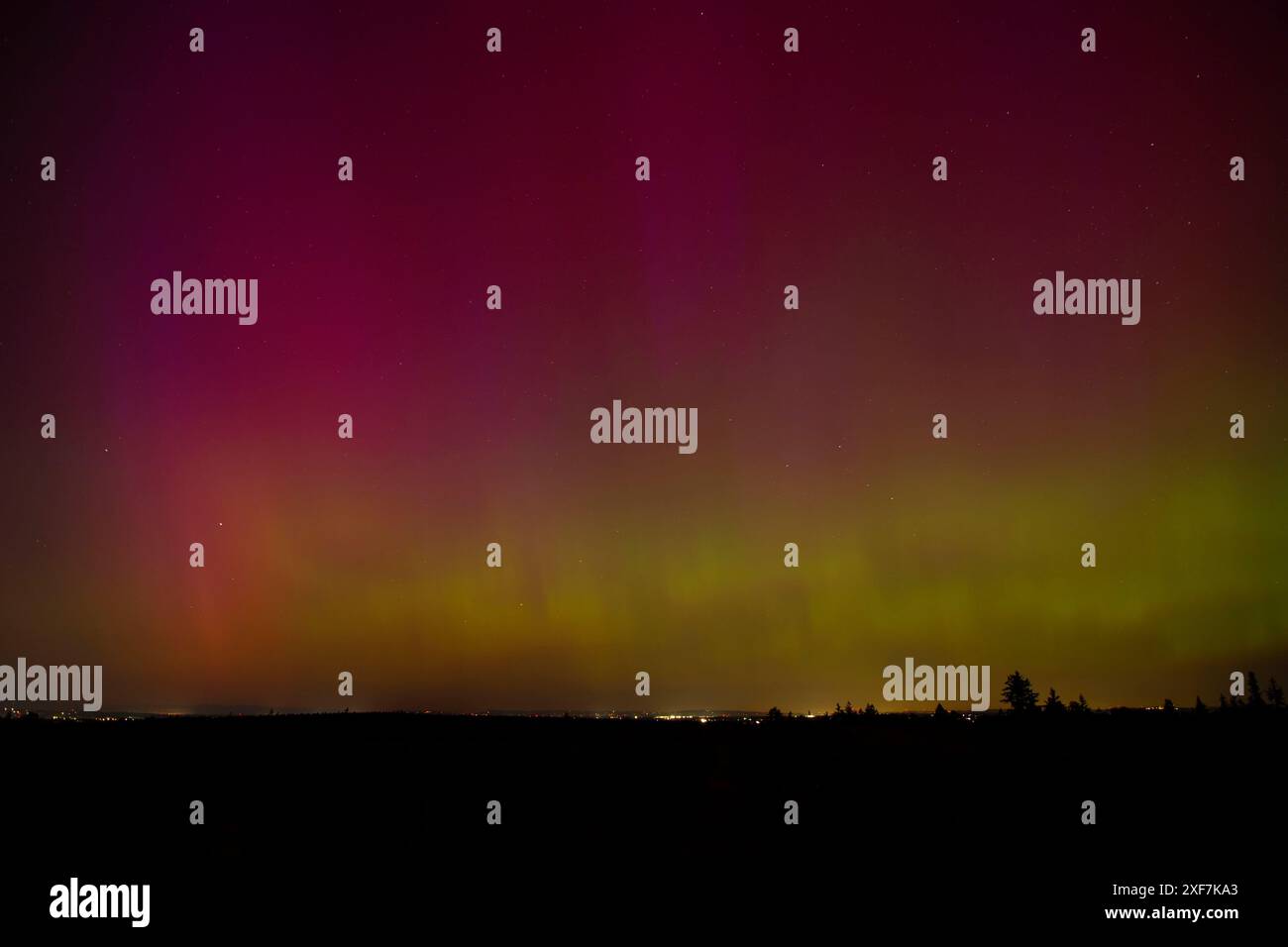 Northern lights, Marion County, Oregon Stock Photo - Alamy