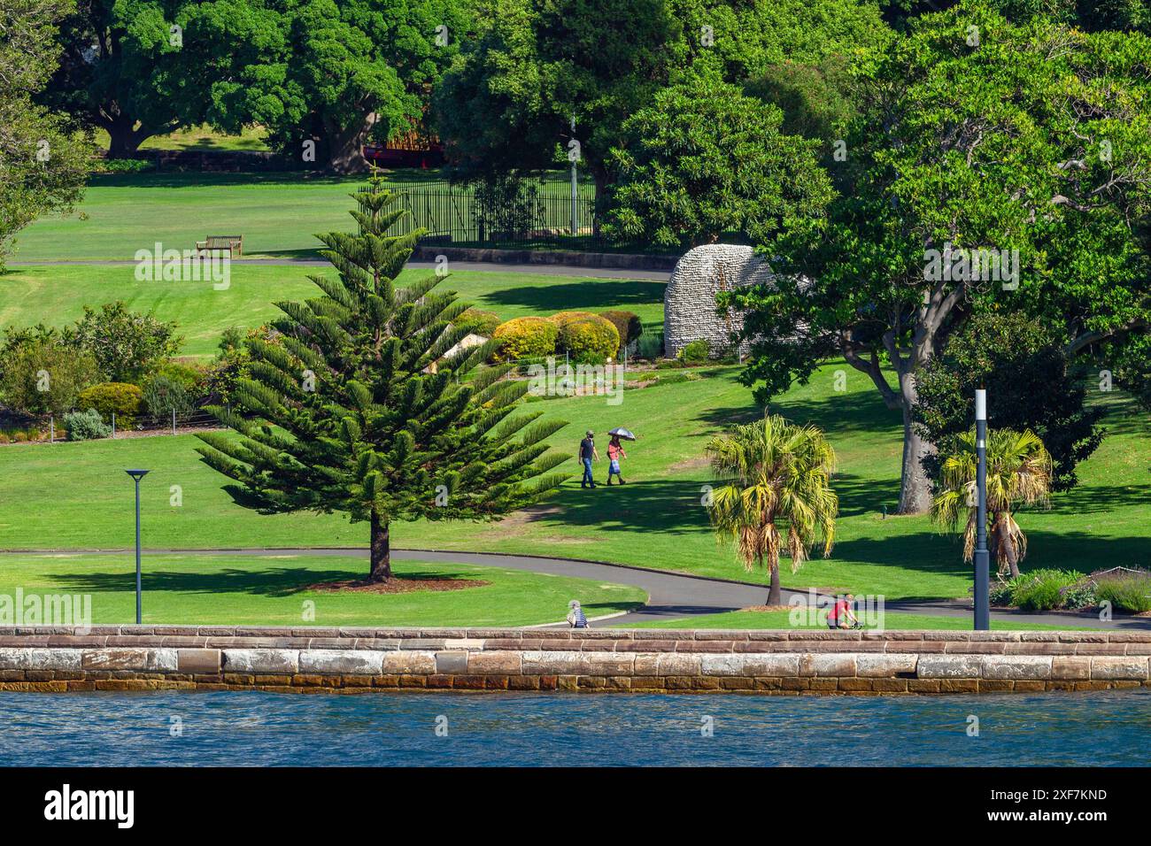 The Royal Botanic Gardens in Sydney, Australia, seen from across Farm ...