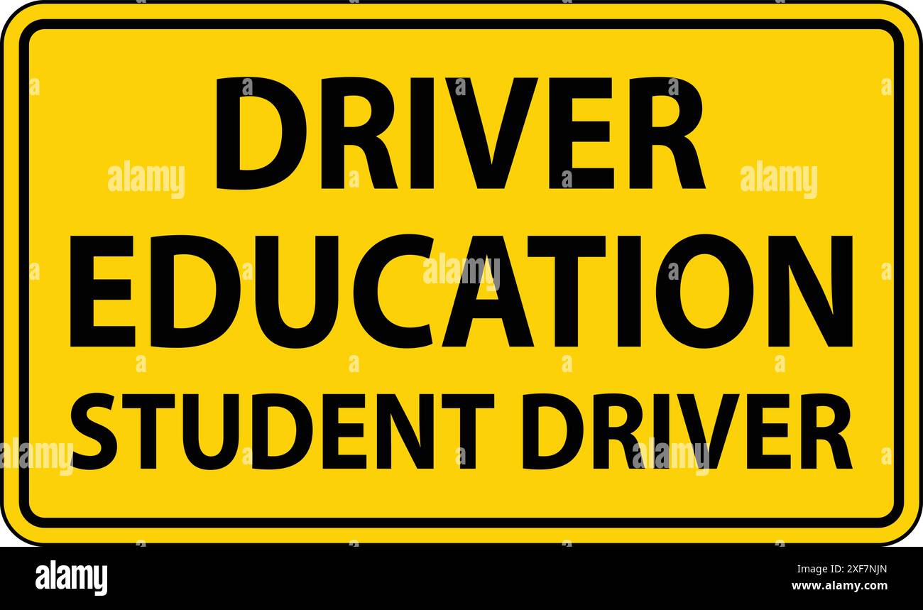 Student Driver Magnetic Car Sign, Driver Education Student Driver Stock ...