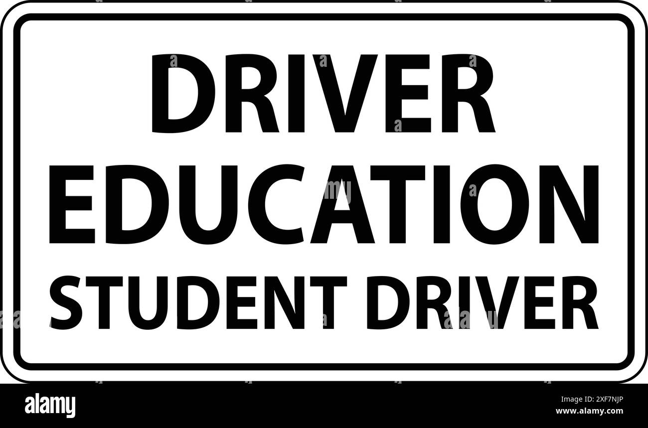 Student Driver Magnetic Car Sign, Driver Education Student Driver Stock ...
