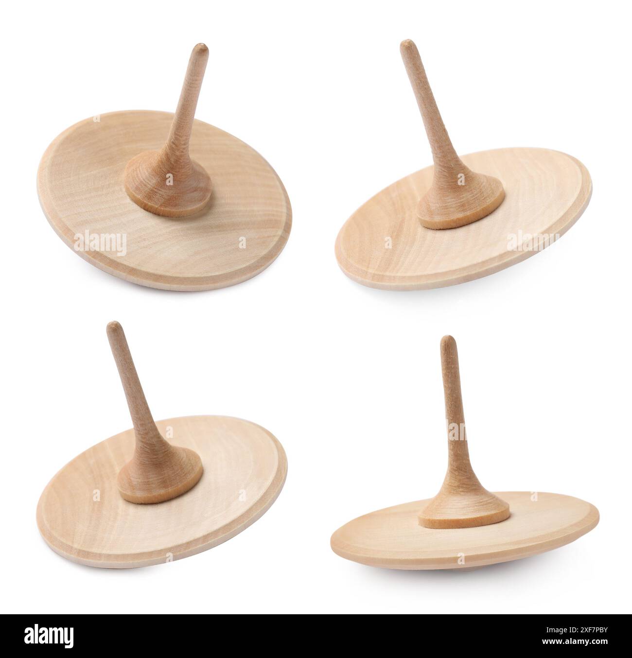 Wooden spinning top Cut Out Stock Images & Pictures - Alamy