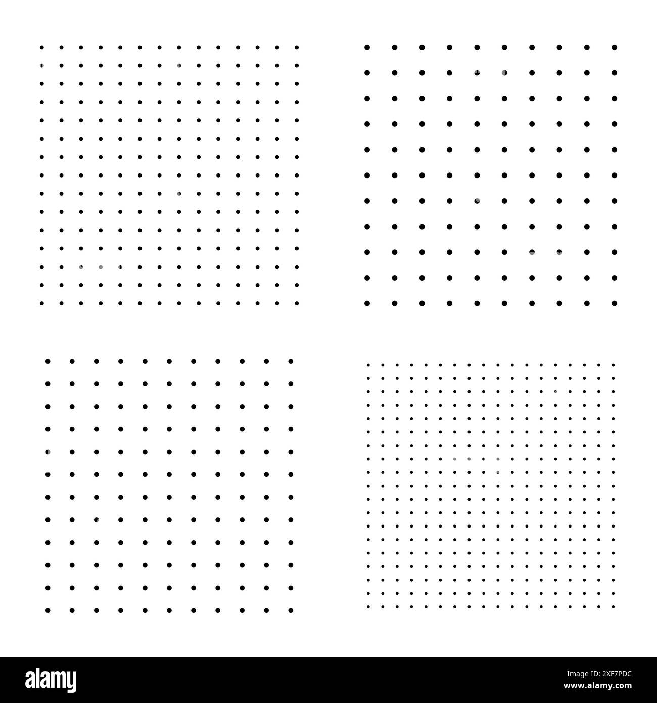 Dot pattern collection. Various black dots. Geometric vector ...
