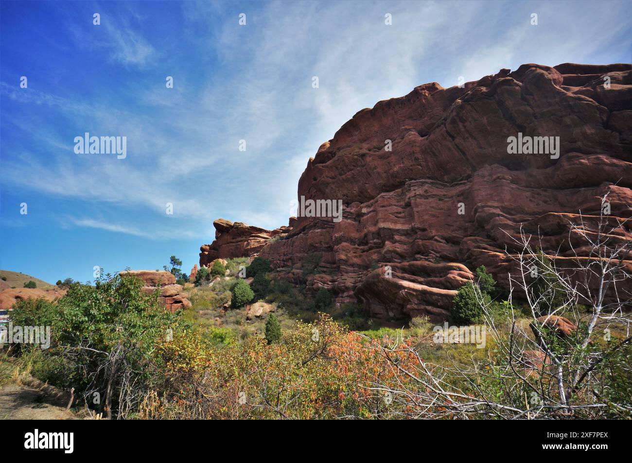 Scenery at Red Rocks Park in Colorado Stock Photo - Alamy