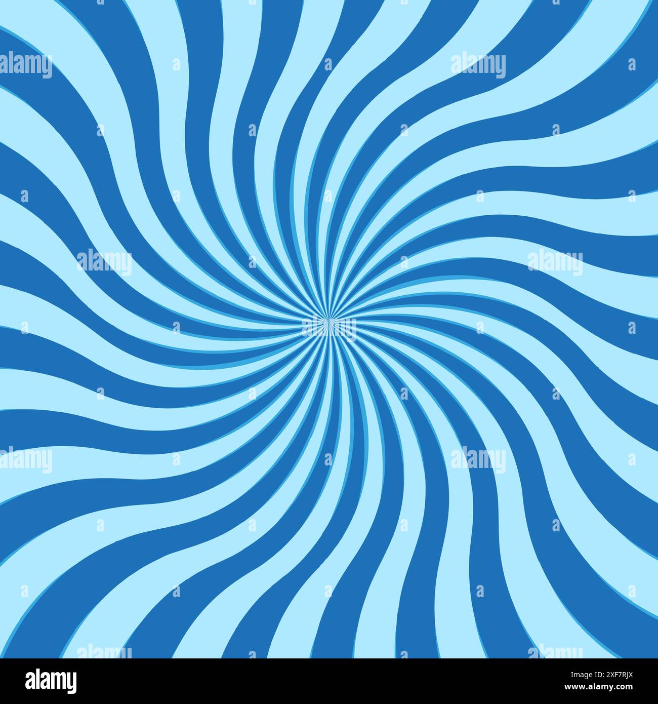 Wavy sunburst vector. Blue swirl background. Striped radial pattern ...