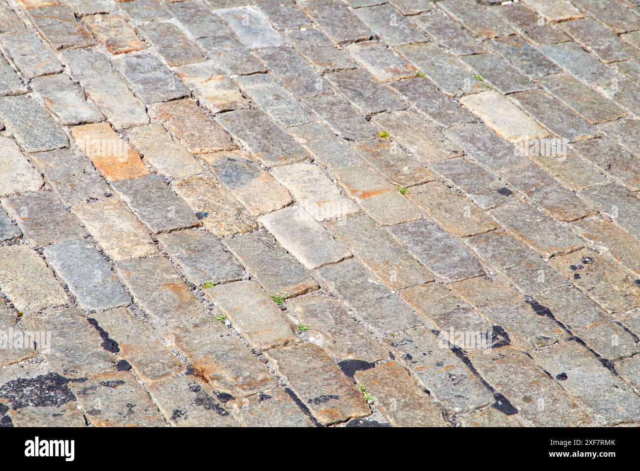 View of cobblestone pavement in New York City Stock Photo - Alamy