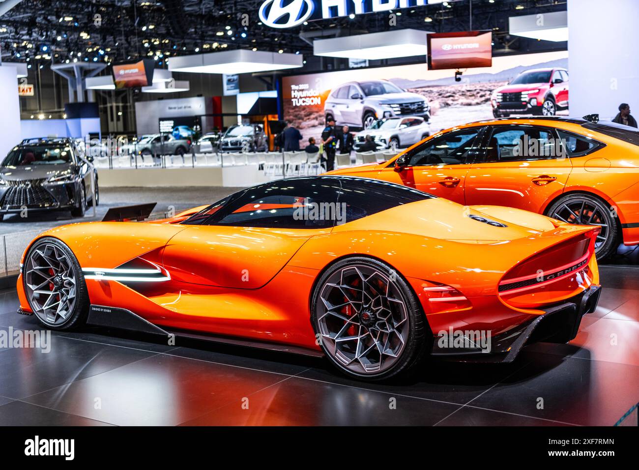 New York City, USA - March 27, 2024: Genesis X Gran Berlinetta Concept ...