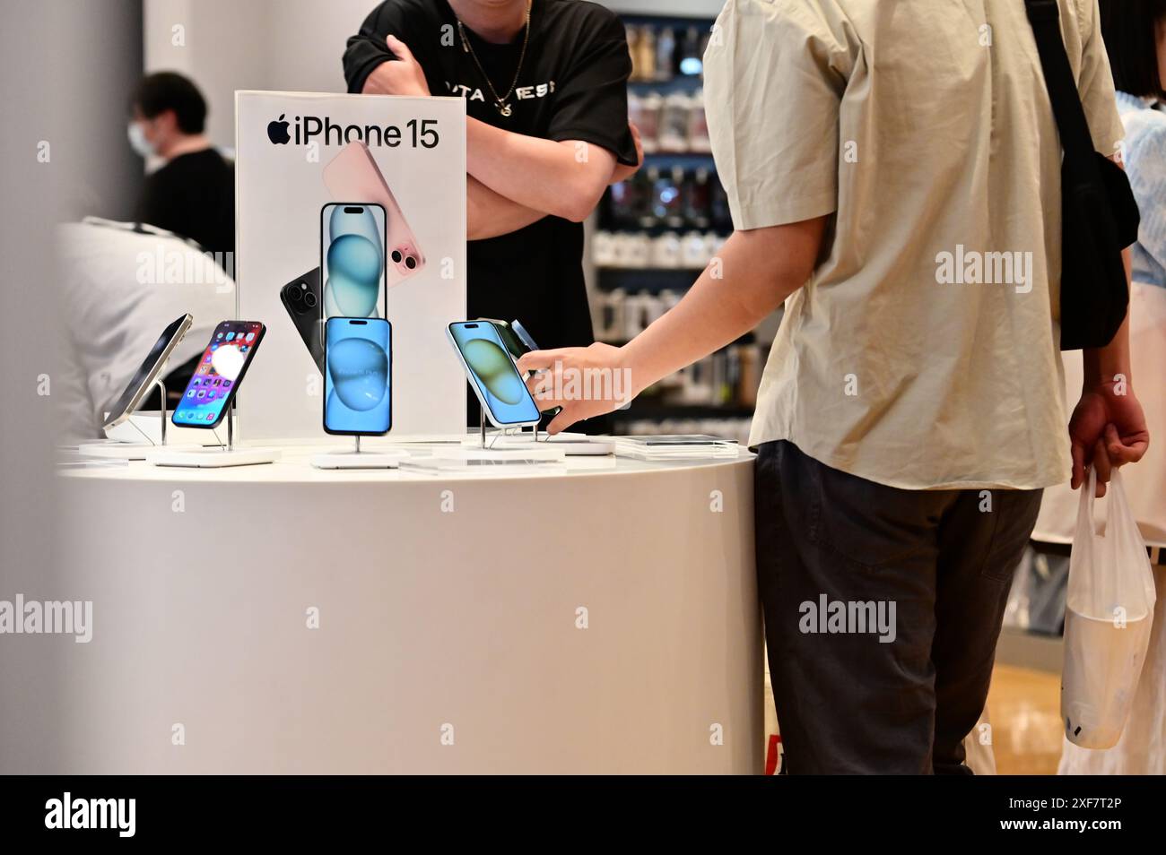 Taiwan - Mar 16, 2024: Apple's latest iPhone 15 (released September ...