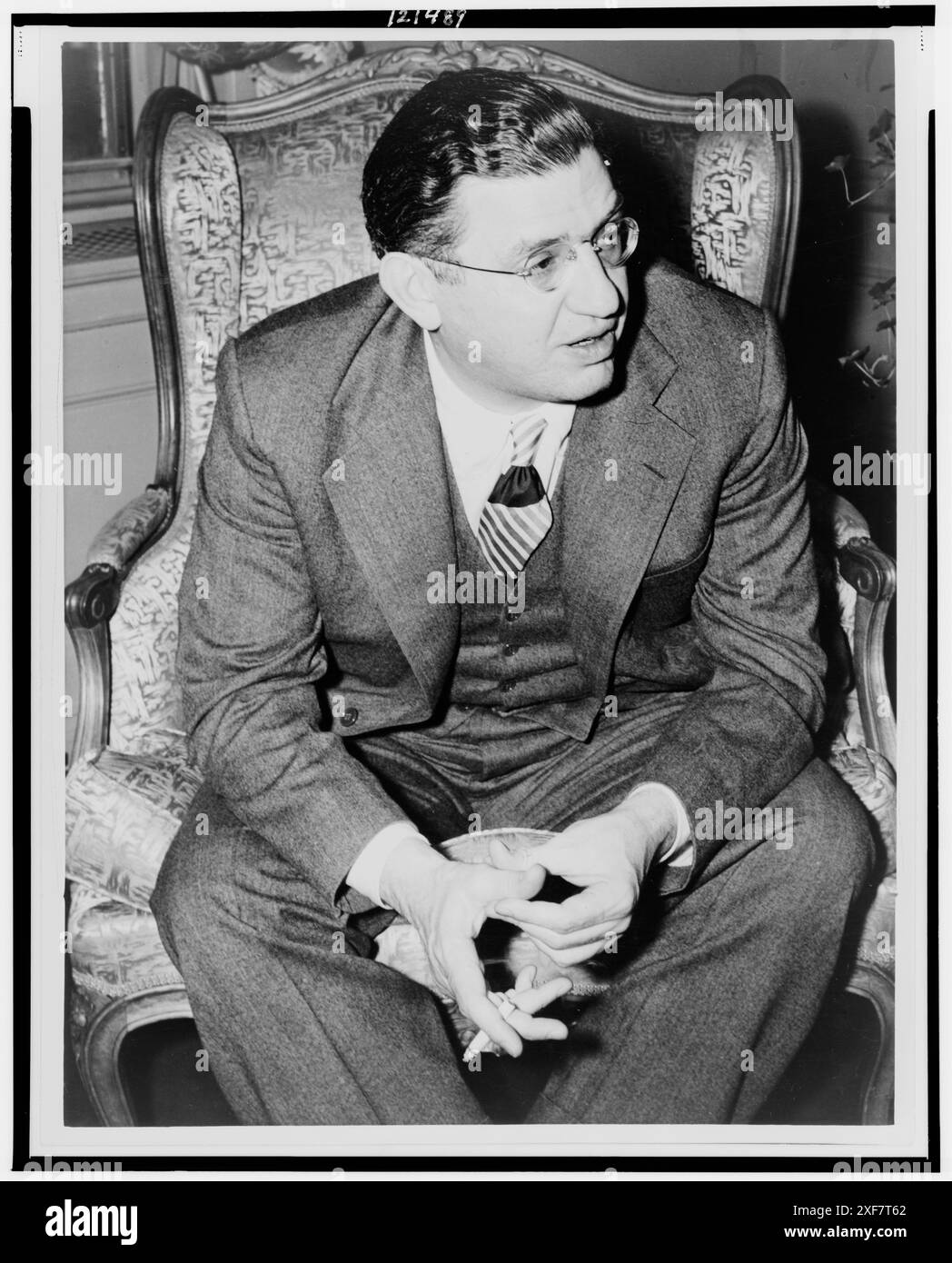 American motion picture producer David O Selznick (1902-1965) during an ...