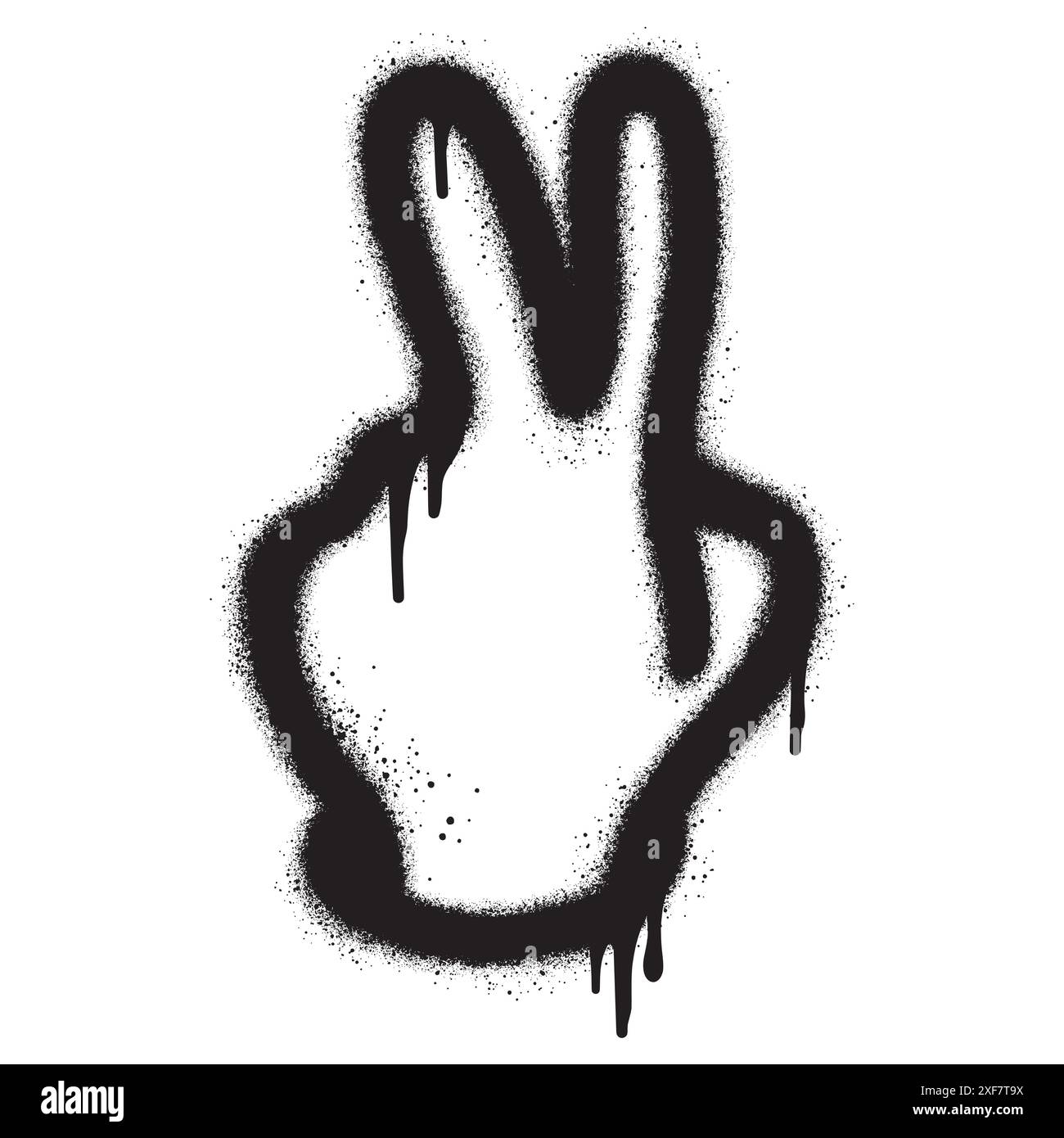 Peace sign hand Black and White Stock Photos & Images - Alamy