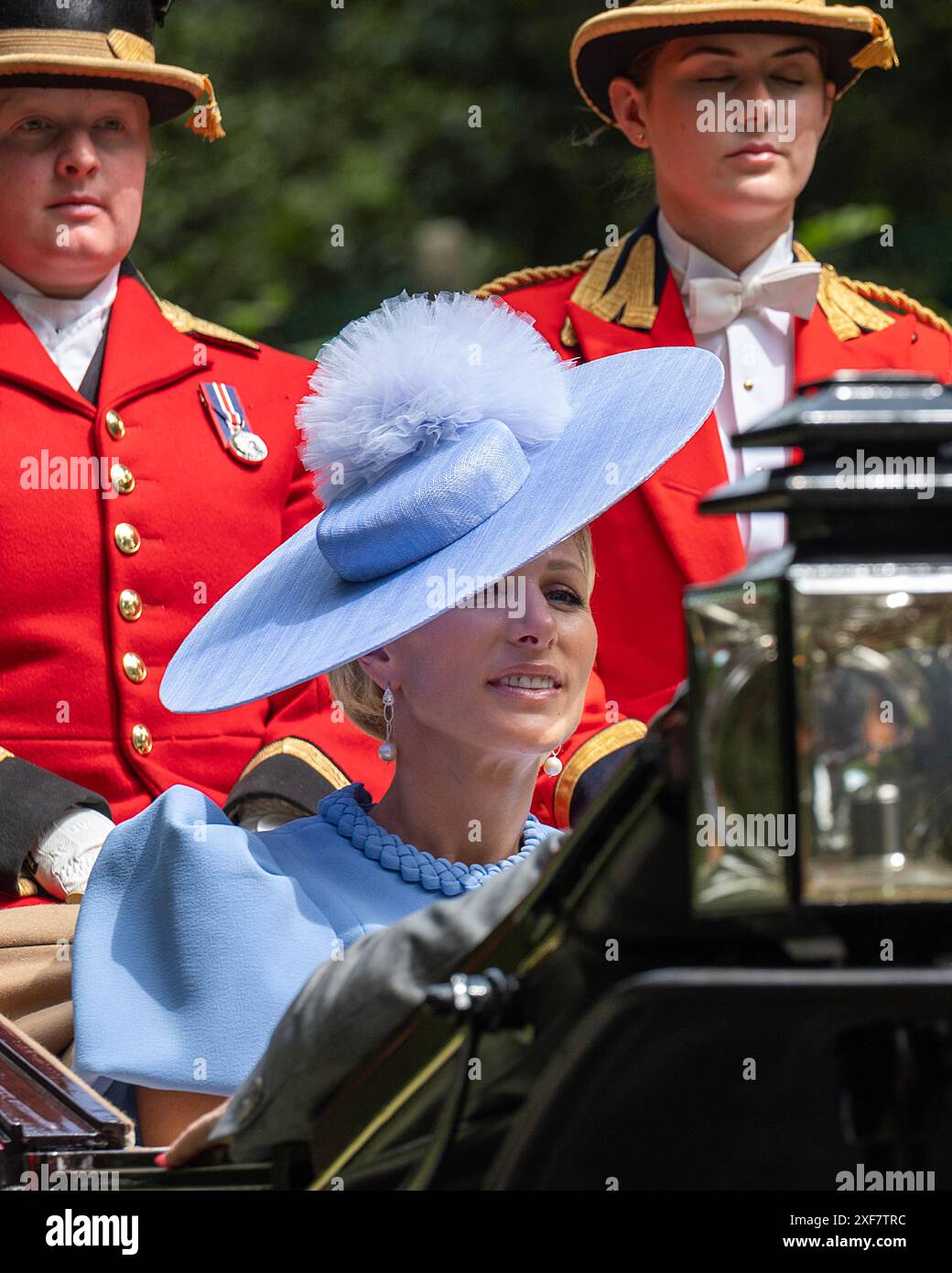 Ascot, UK 21st Jun 2024 Zara Tindall arriving in the carriage ...
